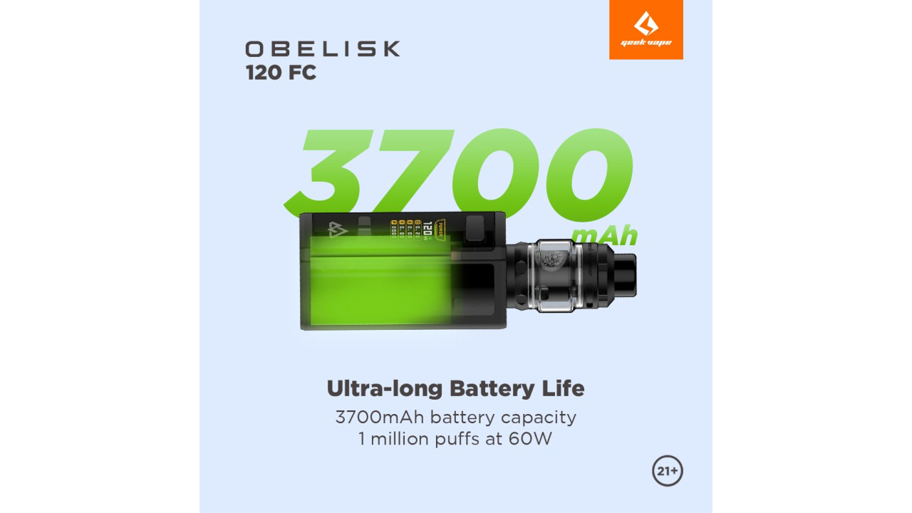 Geekvape Obelisk FC 120w 3700mAh Box Mod