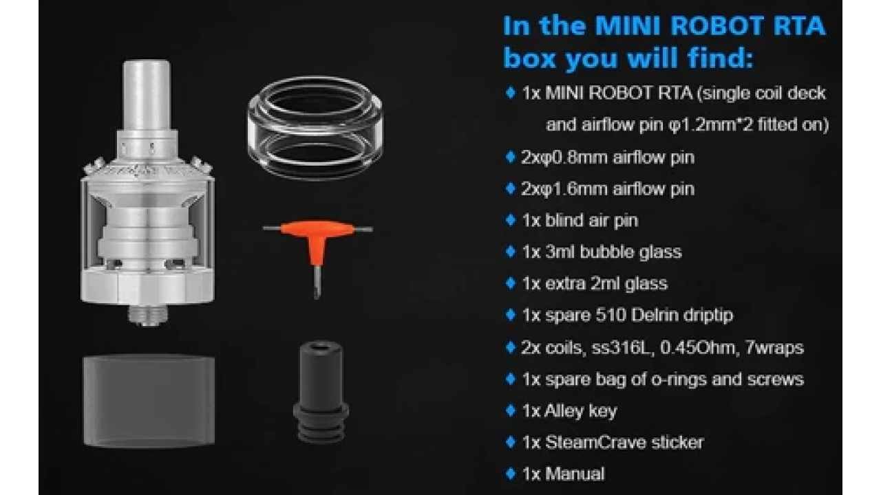 Steam Crave Mini Robot MTL RTA